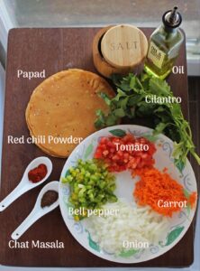 Masala Papad | Easy Indian Appetizer - The Yummy Palate
