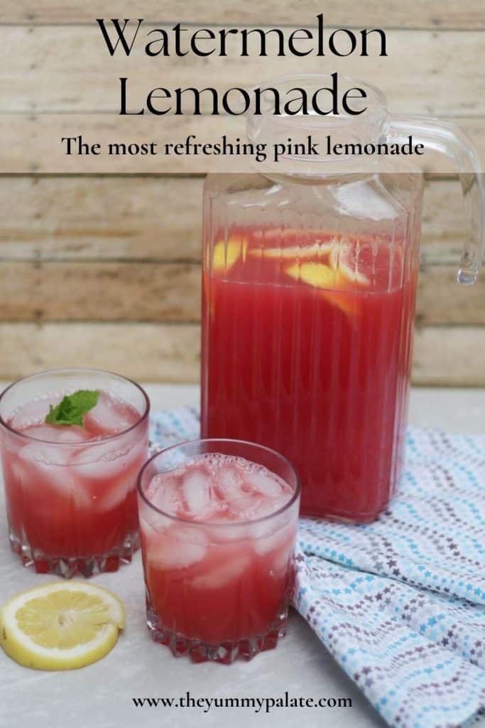 Refreshing Watermelon Lemonade Recipe - The Yummy Palate